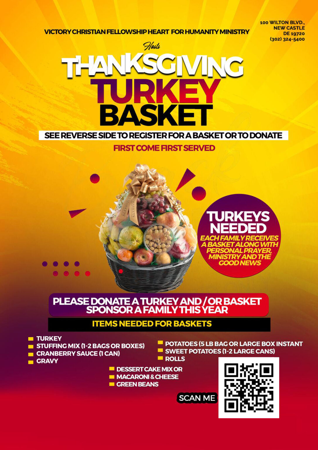 Victory Christian Fellowship Hosts Our Annual Thanksgiving Turkey ...